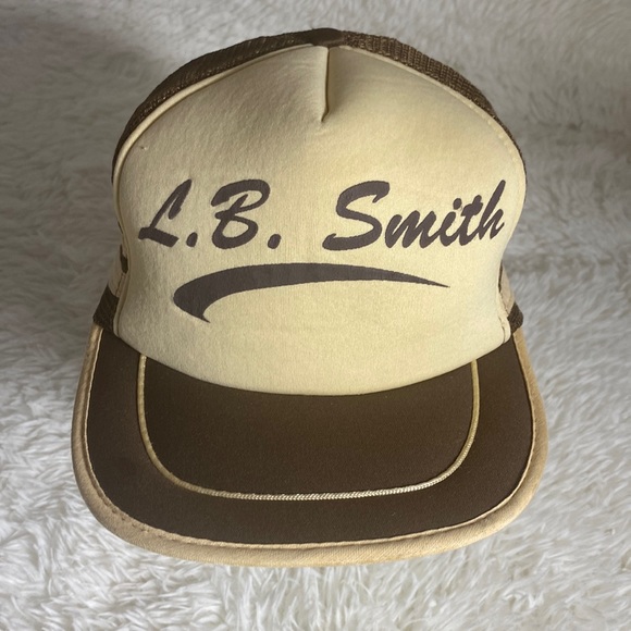 Accessories | Vintage Lb Smith Ford Dealer 3 Stripe Trucker Snapback ...